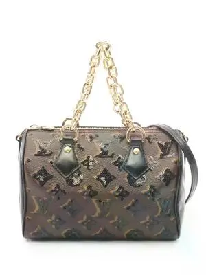 LOUIS VUITTON 2010s Monogram Sequin-details Mini Tote Bag