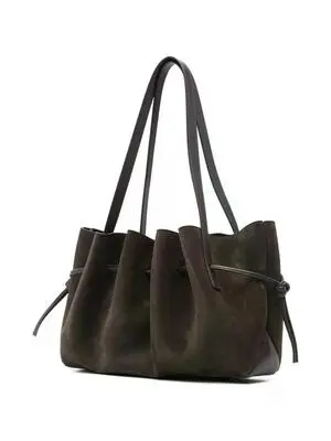 Yuzefi Suede Shoulder Bag - Brown