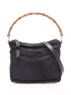 Gucci Bamboo Top Handle Handbag - Black