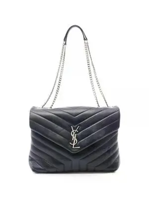 Saint Laurent 2010s Medium Loulou Chain Shoulder Bag - Blue