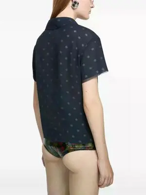 Acne Studios Polka Dot-print Polo Shirt
