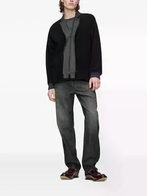 MAISON MARGIELA Double-zipper Raglan-sleeve Bomber Jacket - Black
