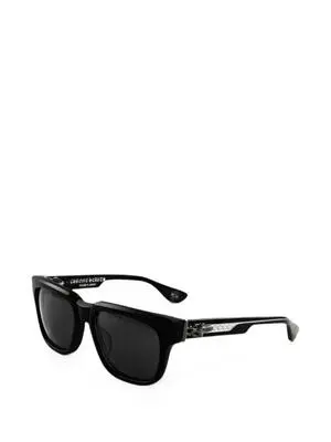Chrome Hearts Rectangle Frame Sunglasses - Black