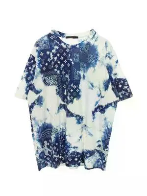 LOUIS VUITTON 2010s Monogram Bandana T-shirt - Blue