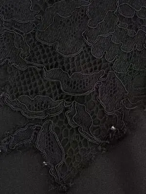 Victoria Beckham Lace-detail Belted Midi Dress