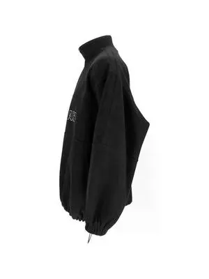 Balenciaga Logo-embroidered Zipped Sweater