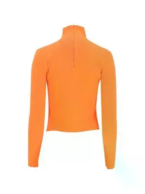 Versace Ribbed Turtleneck Top