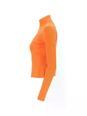 Versace Ribbed Turtleneck Top
