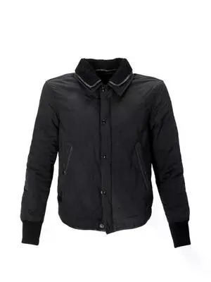TOM FORD Leather-trimmed Quilted Jacket - Black
