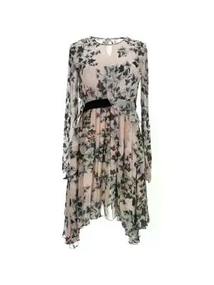 Philosophy Di Lorenzo Serafini Floral Print Midi Dress - Pink