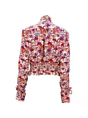 Rabanne Turtleneck Printed Blouse