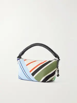 Loewe Cala Bayadere Striped Canvas Shoulder Bag