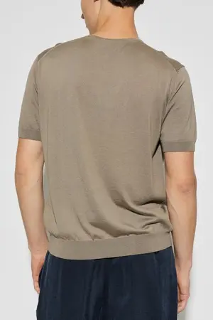 Giorgio Armani T-shirt With Embroidered Logo