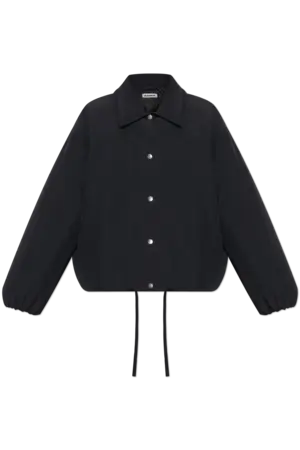 JIL SANDER Down Jacket With Collar - Black