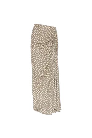 Alaïa Polka Dot Skirt - Beige