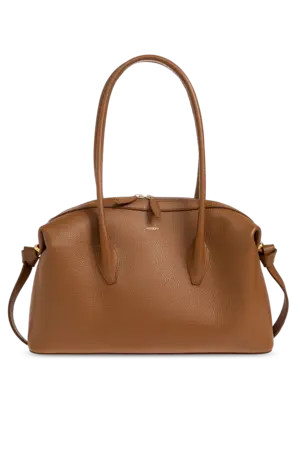 Yuzefi Brioche Duffle Bag In Top-grain Leather - Brown