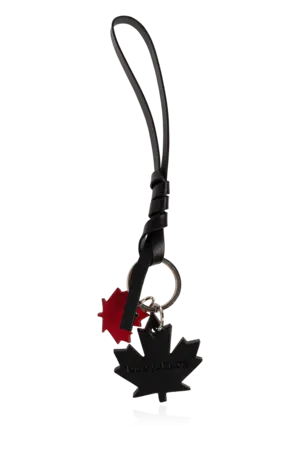Dsquared2 Leather Keychain - Black
