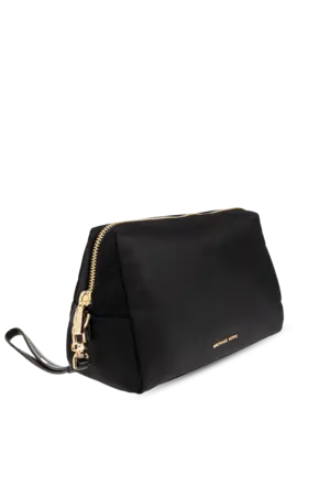 Michael Kors Cosmetic Bag With Gold Tone Logo Detail