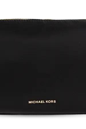 Michael Kors Cosmetic Bag With Gold Tone Logo Detail