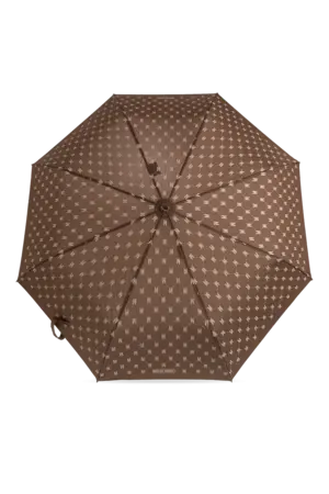 Moschino Folding Umbrella With Monogram