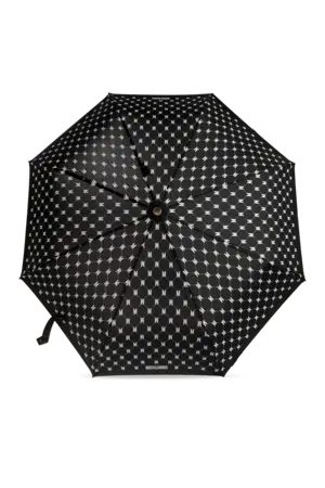 Moschino Folding Umbrella With Monogram