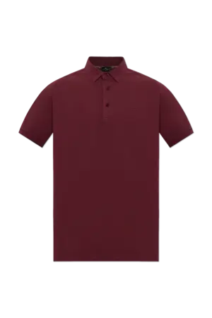 Etro Polo With Embroidered Logo - Burgundy