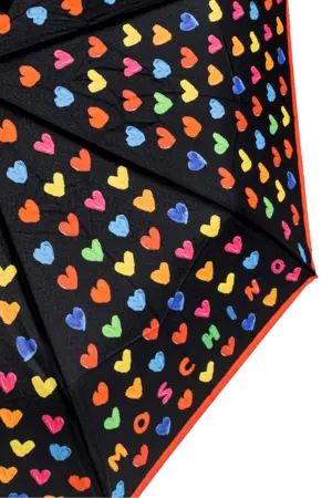 Moschino Folding Umbrella With Colorful Print
