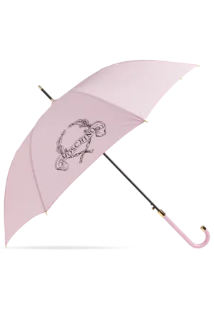Moschino Parasol With Logo - Pink