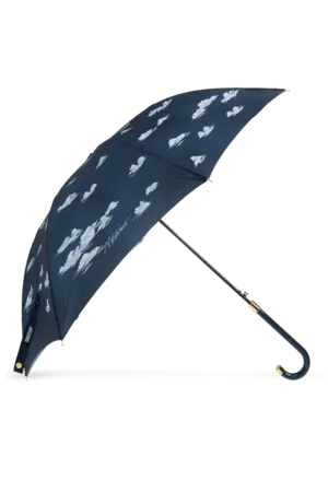 Moschino Parasol With Print - Navy Blue