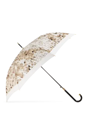 Moschino Parasol With Print - Beige