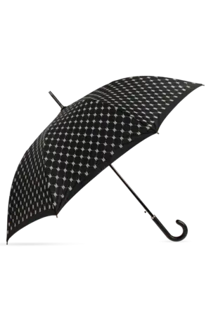 Moschino Parasol With Monogram - Black