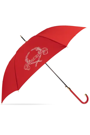 Moschino Parasol With Logo - Red