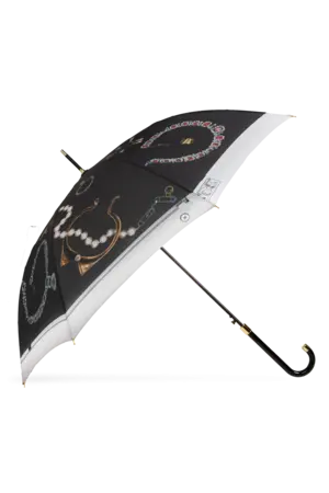 Moschino Parasol With Print - Black