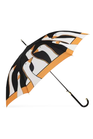 Moschino Parasol With Print - Black