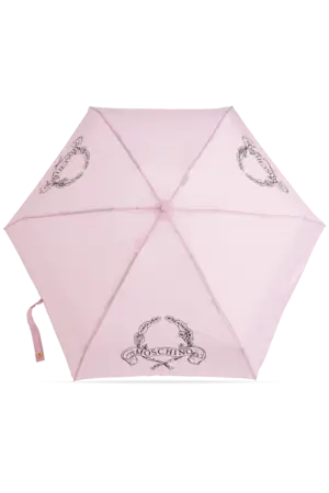 Moschino Small Folding Umbrella With Logo