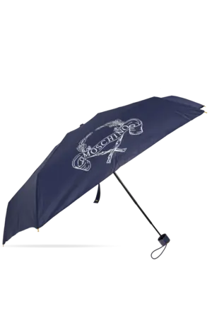 Moschino Small Folding Umbrella With Logo