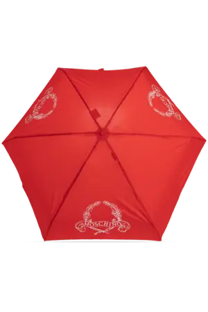 Moschino Small Folding Umbrella With Logo