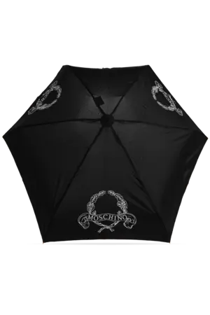 Moschino Small Folding Umbrella With Logo