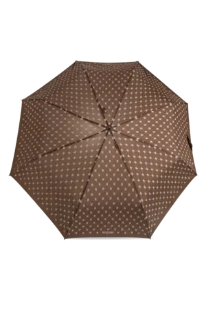 Moschino Folding Umbrella With Monogram