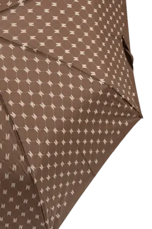 Moschino Folding Umbrella With Monogram