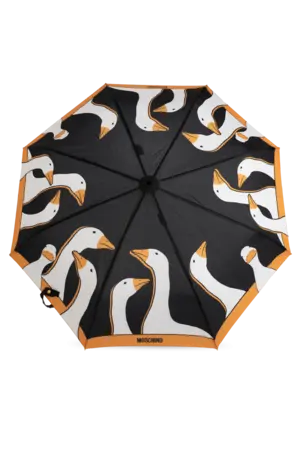 Moschino Folding Umbrella With Print