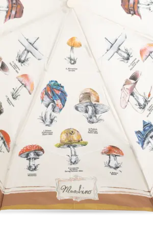 Moschino Folding Umbrella With Colorful Print