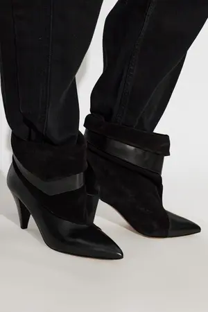 Isabel Marant Étoile Suede Heeled Ankle Boots "lyone