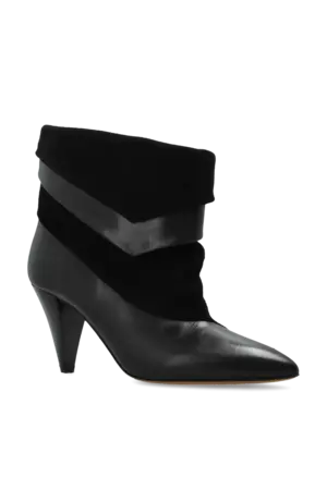 Isabel Marant Étoile Suede Heeled Ankle Boots "lyone