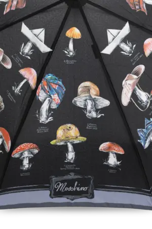 Moschino Folding Umbrella With Print