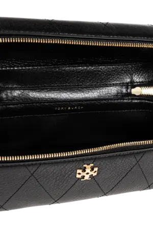 Tory Burch Charlie Quilted Leather Vanity Case With Chain Strap