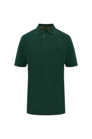 Etro Polo With Embroidered Logo - Green