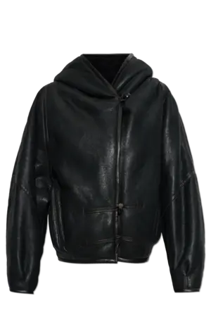 Isabel Marant Étoile Amiel' Sheepskin Coat - Black