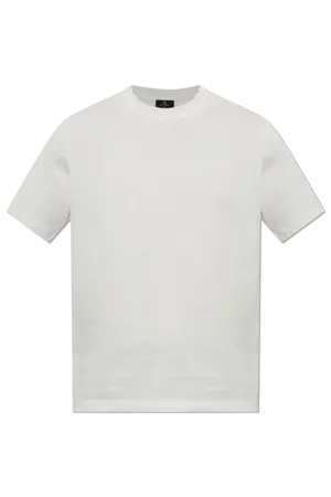Etro T-shirt With Embroidered Logo - White