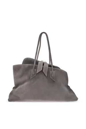 Attico La Passeggiata Medium Suede Tote - Grey